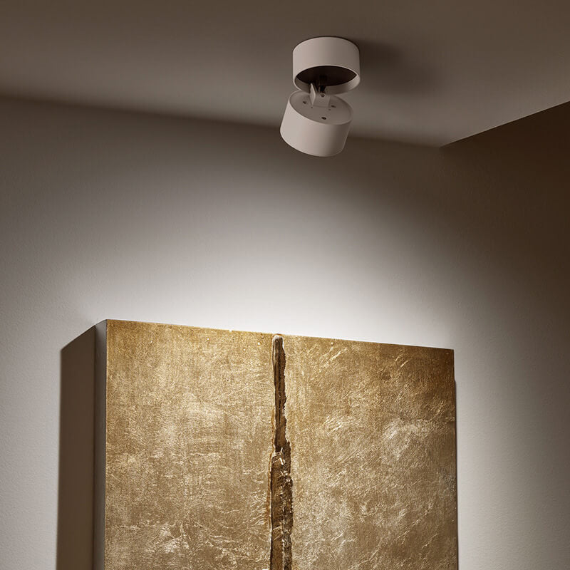 Industrial Aluminum Foldable Cylindrical LED Spotlight Flush Mount Light