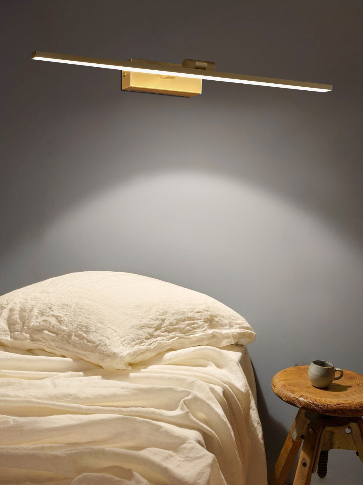 Futuristic Linear Bedroom LED Wall Light