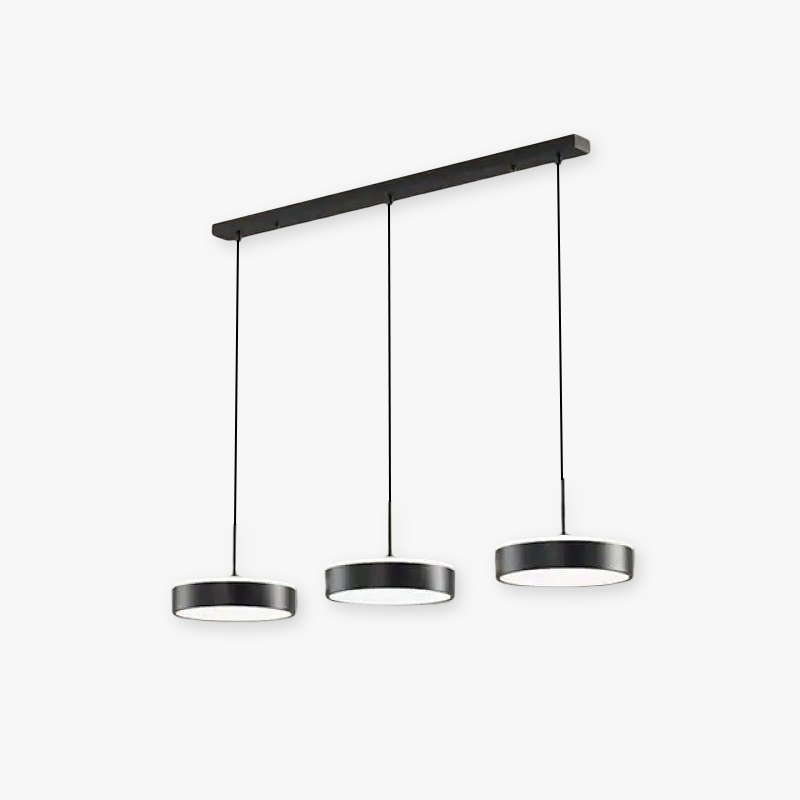 Raheel Pendant Light Cluster Metal/Acrylic, Black/Gold, Bar | Artoog