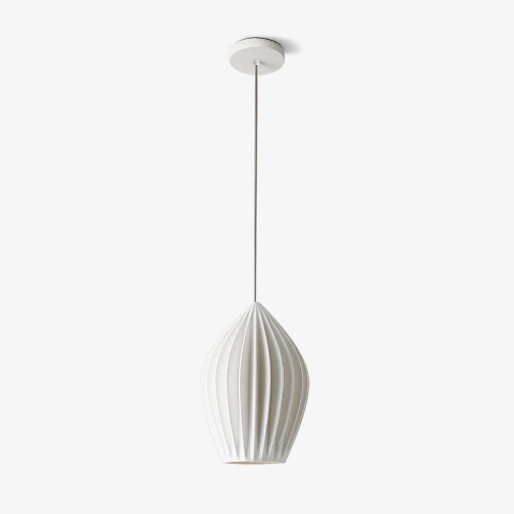 Ceramic Ribbed Pendant light | Lumpaz