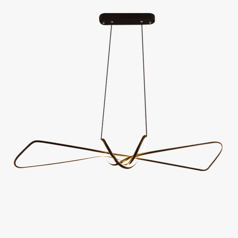 Bouvet Minimalist Geometric Metal Adjustable Pendant Light | Lumpaz