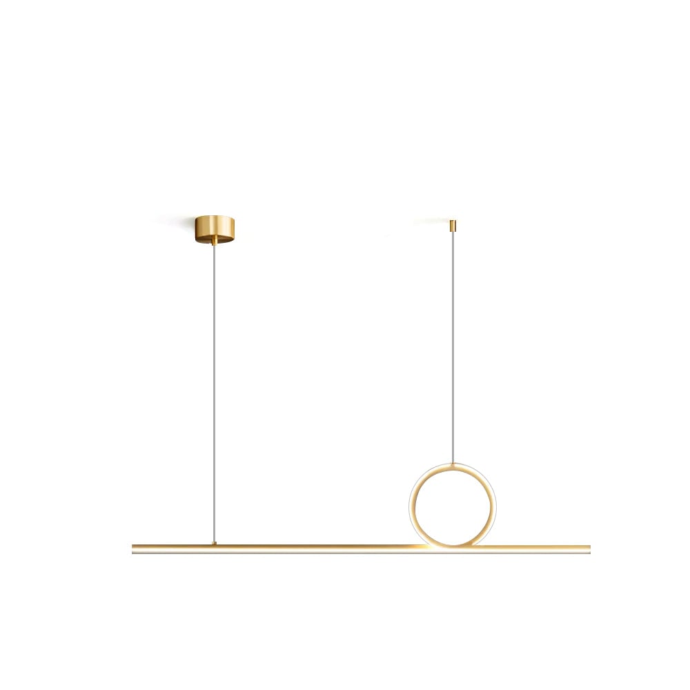 Centre Loop Linear Pendant Lamp | Lumpaz