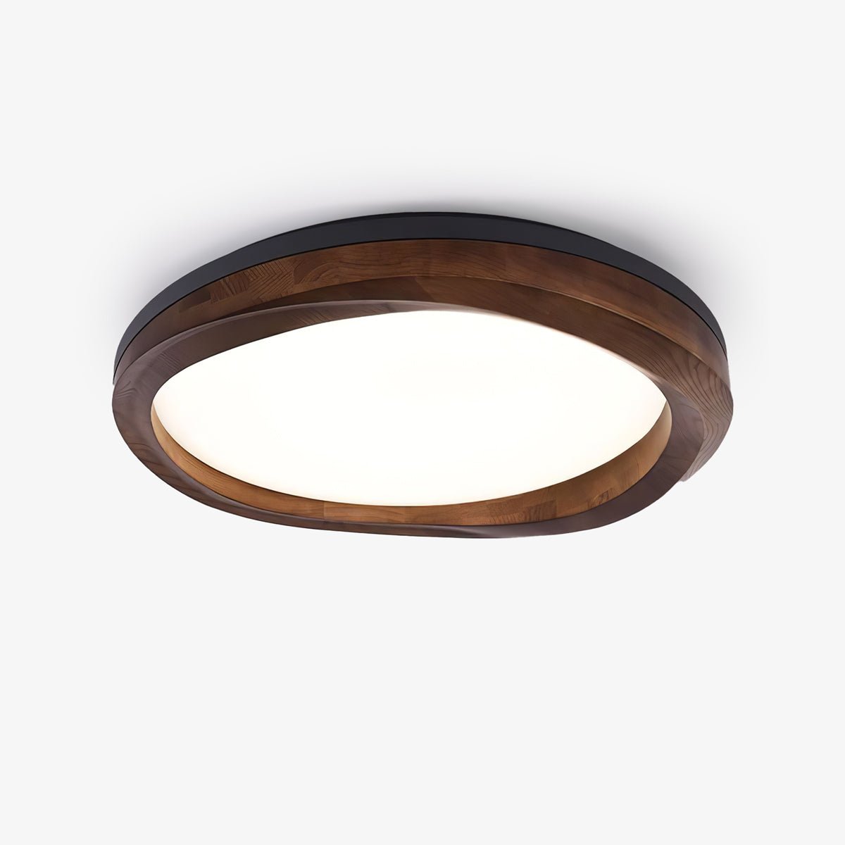 Timber Round Wood Ceiling Lamp | Lumpaz