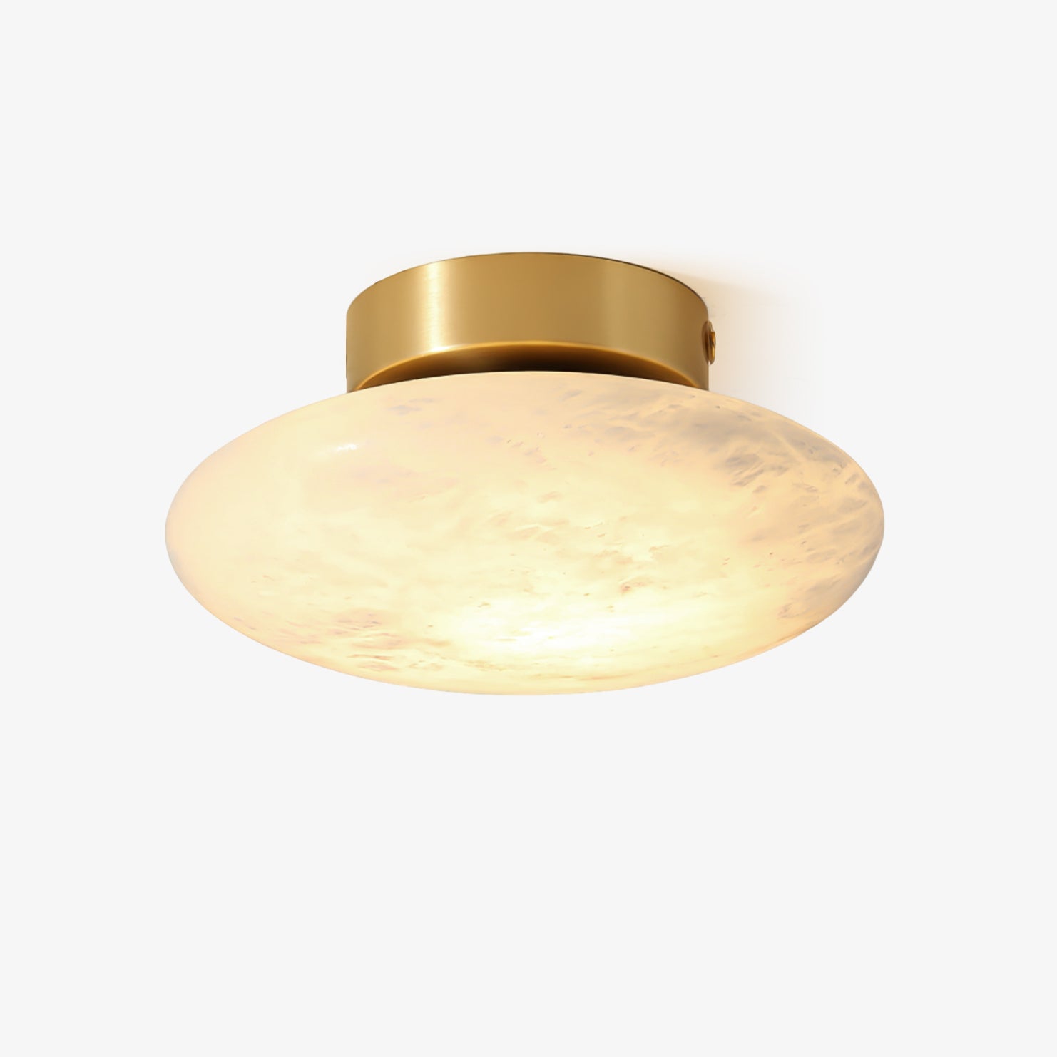 Alabaster Oval Ceiling Lamp | Lumpaz